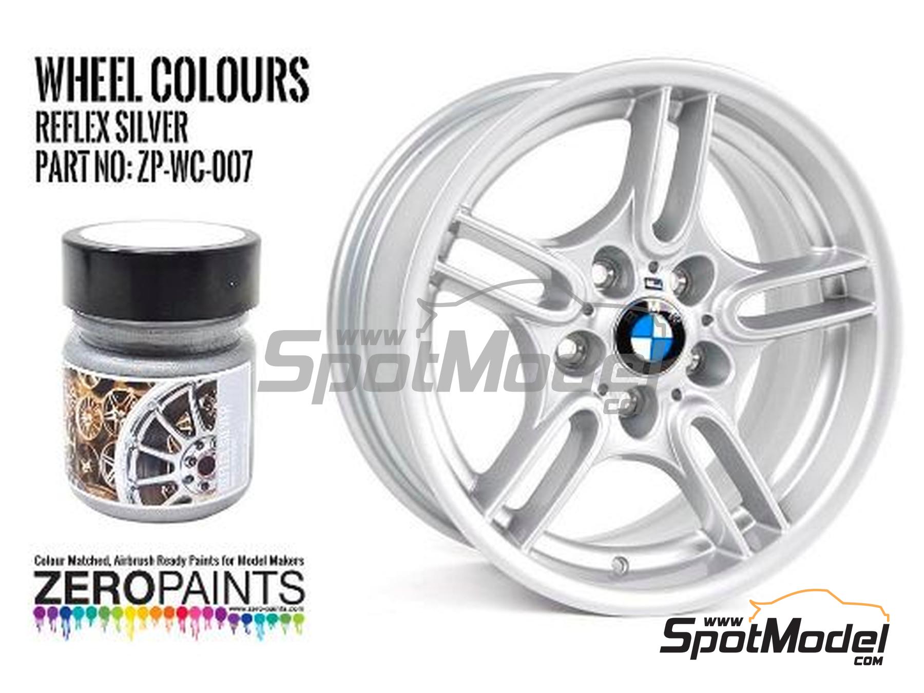 Zero Paints ZP-WC-007: Paint for airbrush Wheel Colour Reflex Silver 1 x 30ml (ref. ZP-WC-007 ...